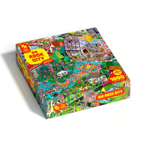 ・Big Rock City is a brand new 1000-piece jigsaw puzzle that does a magic trick when you finish it. It's MPC's first new ...