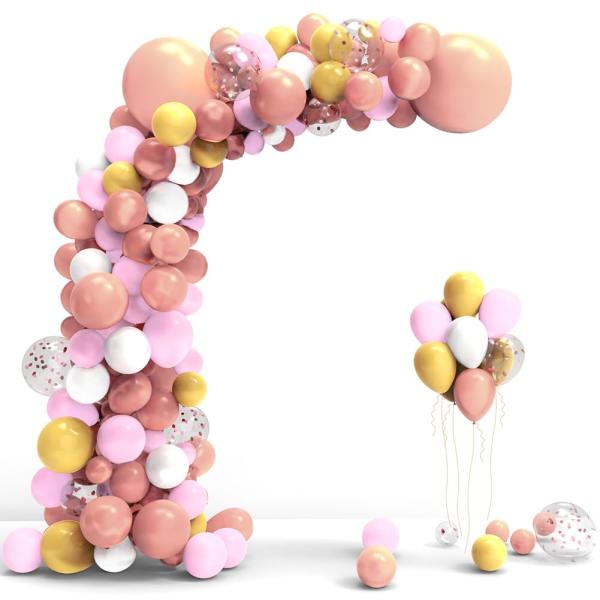 ・Balloon Arch Kit: There are 151pcs in this set, including 147 balloons and 4 balloon accessories. It includes 40pcs 12'...
