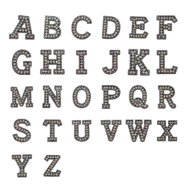 ・This is a set of alphabet letter A-Z patches made of beautiful and sparkling rhinestones. You can choose the letters / ...