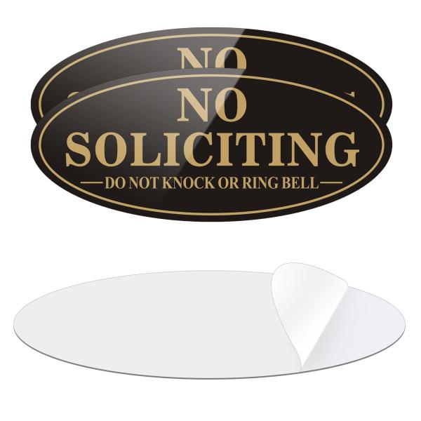 ・1. VALUE PACK OF TWO SIGNS: Your purchase includes 2 No Soliciting Sign for House, which can be placed on your front do...