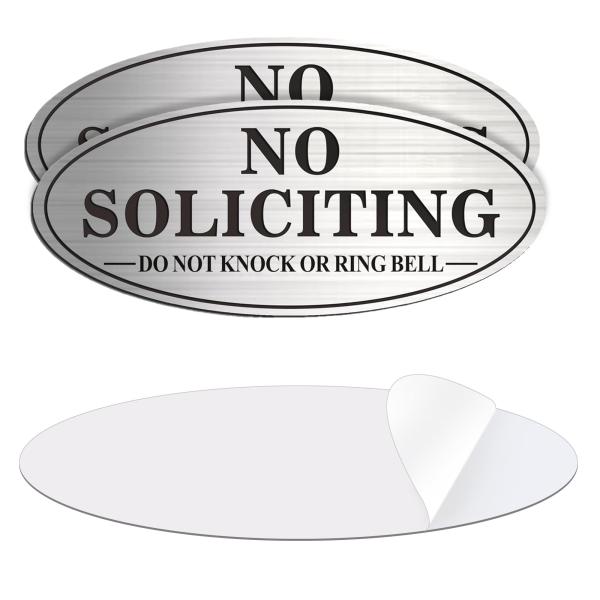 ・1. VALUE PACK OF TWO SIGNS: Your purchase includes 2 No Soliciting Sign for House, which can be placed on your front do...