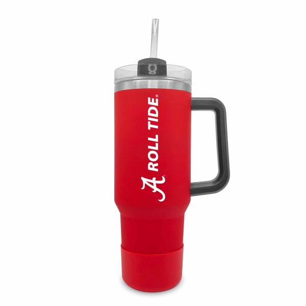 ・SHOW OFF YOUR TEAM PRIDE: with our 40 oz travel tumbler with handle and straw! These digitally printed, soft-touch 40 o...