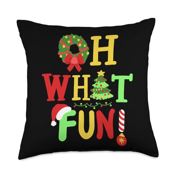 ・Oh What Fun Funny Christmas Decoration Xmas Tree Wreath, Get this Merry Xmas Season Outfit for your Family Vacation or ...