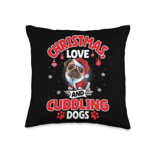 ・Christmas, Love and Cuddling Dog. Funny Christmas gift for dog lovers and animal lovers for anyone who likes to cuddle ...