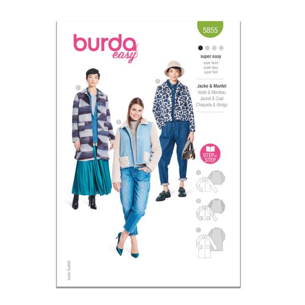 ・Burdaパターンキットには、生地を切り抜くためのパターンピース、縫製プロセスのガイドとなるステップバイステップの書面と図解の説明、生地とトリムの選択方法、サイズ情報が含まれています。・これらの衣類の縫製パターンは、ミスサイズ8-22(3...