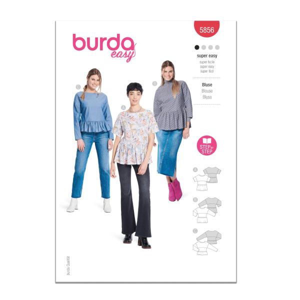 ・Burdaパターンキットには、生地を切り抜くためのパターンピース、縫製プロセスのガイドとなるステップバイステップの書面と図解の説明、生地とトリムの選択方法、サイズ情報が含まれています。・これらの衣類の縫製パターンは、ミスサイズ8-22(3...
