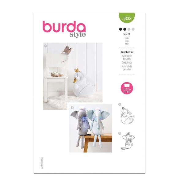 ・Burdaパターンキットには、生地を切り抜くためのパターンピース、縫製プロセスのガイドとなるステップバイステップの書面と図解の説明、生地とトリムの選択方法、サイズ情報が含まれています。・これらの縫製パターンは、それぞれ1つのサイズで作るこ...