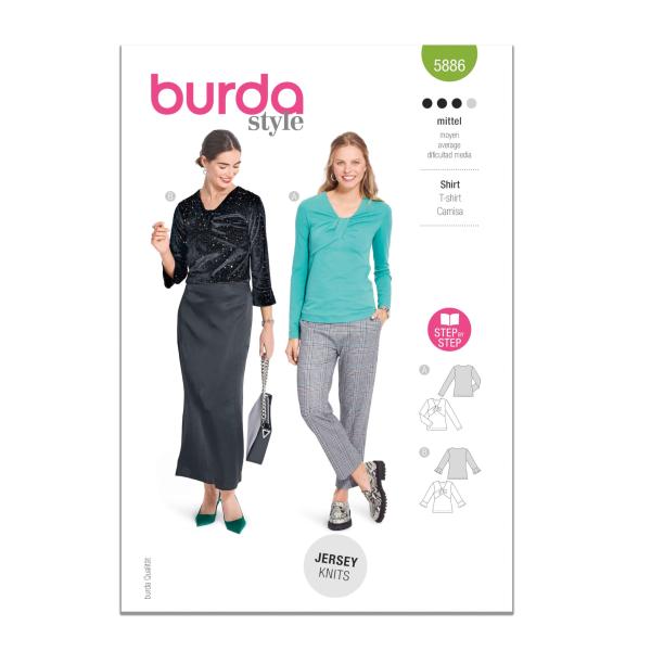 ・Burda pattern kits come with pattern pieces for cutting out the fabric, step by step written and illustrated instructio...