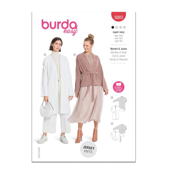 ・Burdaパターンキットには、生地を切り抜くためのパターンピース、縫製プロセスのガイドとなるステップバイステップの書面と図解の説明、生地とトリムの選択方法、サイズ情報が含まれています。・これらの衣類の縫製パターンは、ミスサイズ8-18(3...