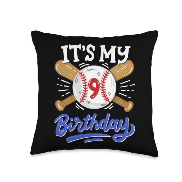 ・Kids 9th Baseball Birthday Party, Get this Baseball Nine Years Old Group Theme Matching Costume for Rookie of the Year ...