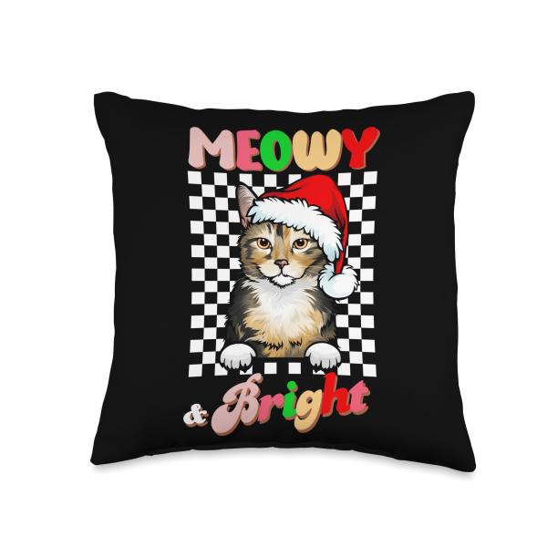 ・Get into the holiday groove with our Meowy And Bright Tortoiseshell Cat Christmas .This unique design is perfect for ca...