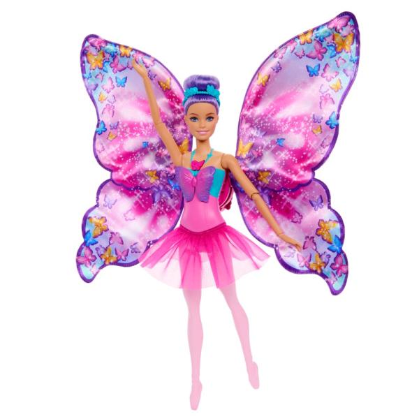 ・Kids will love playing out high-flying fantasy fun with the Barbie Dance and Flutter doll featuring a cool 2-in-1 trans...