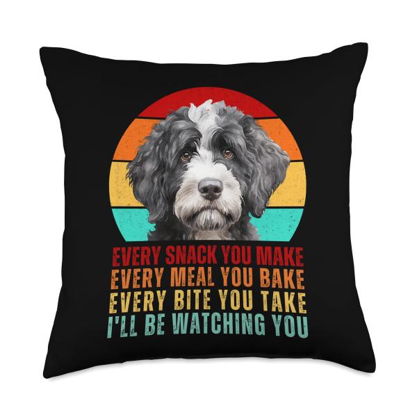 ・This is a Funny Portugese Water Puppy Dog Design with the Saying Every Snack you Make Every Meal you Make Every Bite yo...