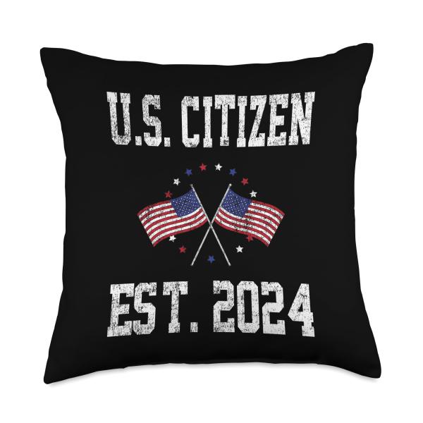 ・Vintage American Flag New Citizen Graphic Art Design・100% spun-polyester fabric・Double-sided print・Filled with 100% pol...