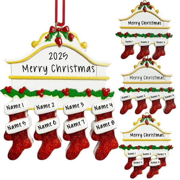 ・2025 Christmas Ornament Personalized For Tree- Let's get dress up your Christmas tree with our personalized name orname...