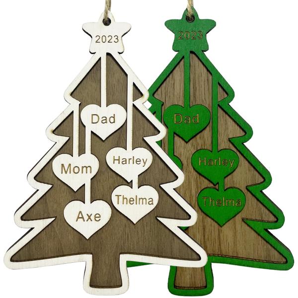 ・2025 Christmas Ornament Personalized For Tree- Let's get dress up your Christmas tree with our personalized name orname...