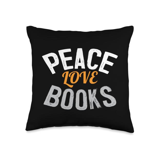 ・Peace Love Books design for book lovers, teacher, bookworm, book nerd, librarian and anyone who loves reading books.・Vi...