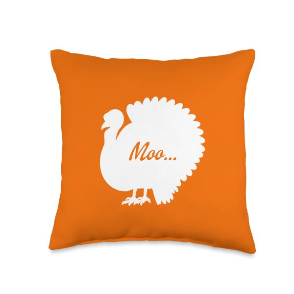 ・This funny design features a Thanksgiving turkey graphic and a text that says "moo..." and it's perfect for people who ...
