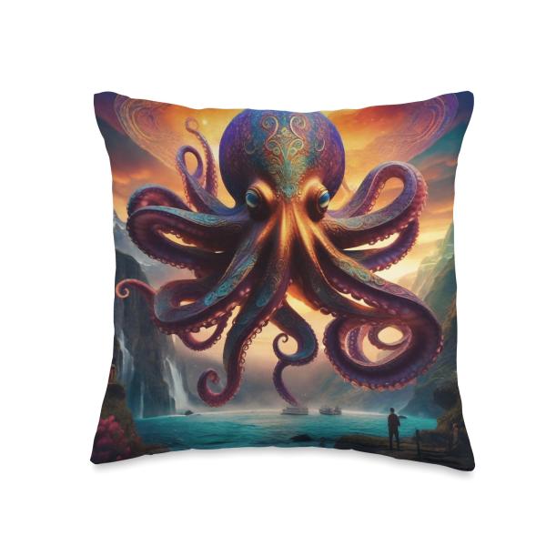 ・Psychedelic Sea Monster design. Get ready to stand out with this trendy and unique psychedelic octopus monster tentacle...