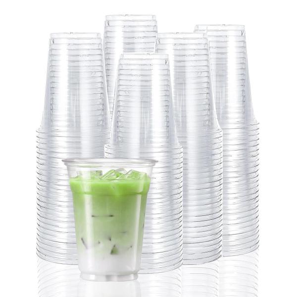 ・12 oz clear plastic party cups, 100 count.・Made of crystal clear PET plastics (Polyethylene Terephthalate).・Durable cup...