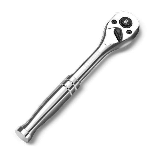 ・90 Tooth Ratchet: This 3/8-inch Drive 90 Tooth Ratchet is constructed from premium chromium vanadium steel for long las...