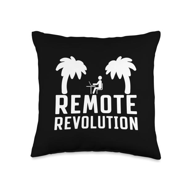 ・Remote work quote for digital nomads and remote workers.・Remote Revolution.・100% spun-polyester fabric・Double-sided pri...