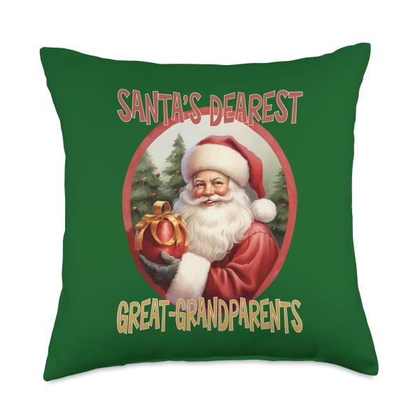 ・This sweet and funny design radiates love, depicting a cheerful Santa lovingly holding a festive gift, surrounded by lu...