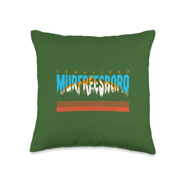 ・Trendy Retro 70's 80's Style Murfreesboro Tennessee Souvenir Gift! This Retro Design Features A Mountain And Pine Tree ...