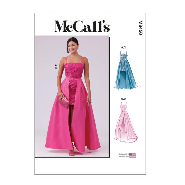 ・McCallの縫製パターンキットには、生地を切り抜くためのパターンピース、縫製プロセスをガイドするステップバイステップの書面と図解の説明、生地とトリムの選択方法、サイズ情報が含まれています。・これらの服の縫製パターンは、サイズ10-12-...