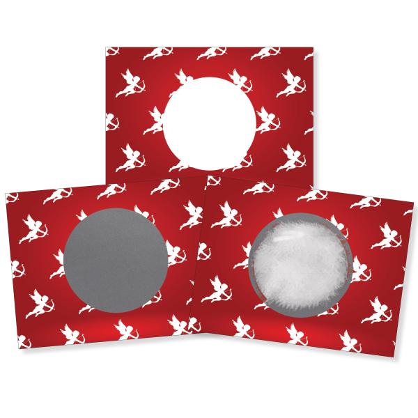 ・Mini Valentines Day Cards DIY Kit: Features 20 adorable mini cupid valentine cards measuring 3x4 inches with charming c...