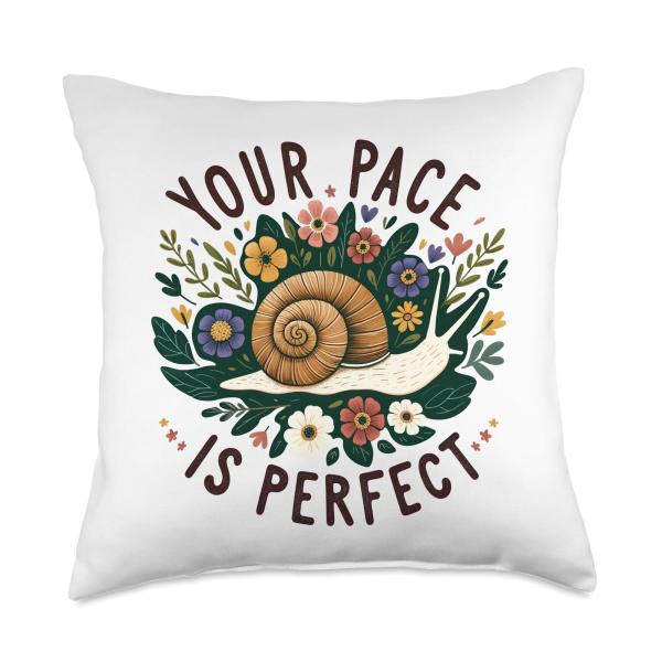 ・This Snail design blends the serenity of cottagecore with the charm of a Snail, accompanied by the inspirational motiva...