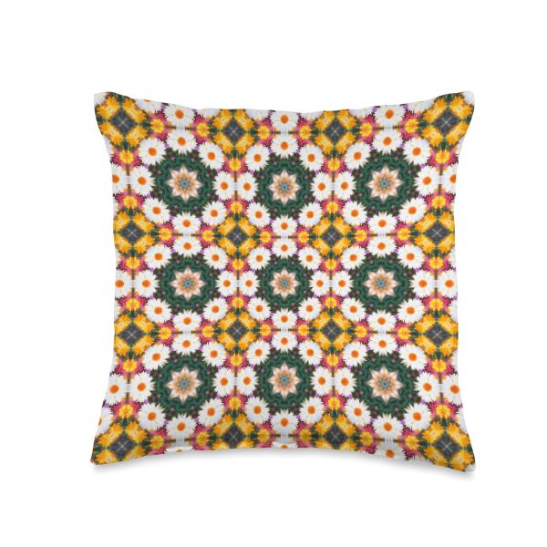 ・Great daisy design for all flower and garden lovers.・Great abstract floral pattern.・100% spun-polyester fabric・Double-s...
