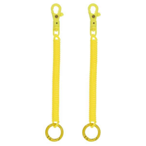 ・Keychain Diameter: 25mm / 1 inch; Spiral Length: 120mm / 4.7 inch; Overall Length: 180mm / 7.08 inch; Package List: 2 x...