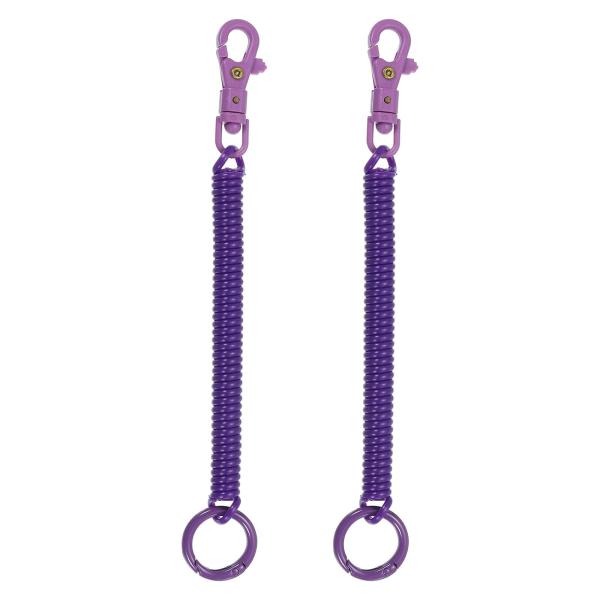 ・Keychain Diameter: 25mm / 1 inch; Spiral Length: 120mm / 4.7 inch; Overall Length: 180mm / 7.08 inch; Package List: 2 x...