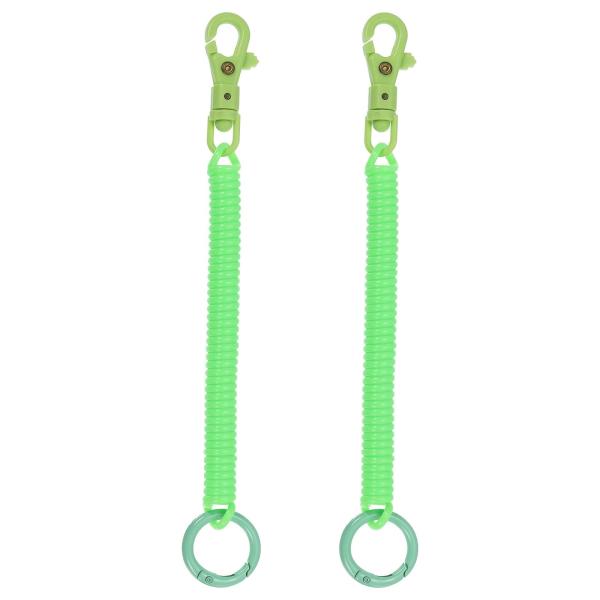 ・Keychain Diameter: 25mm / 1 inch; Spiral Length: 120mm / 4.7 inch; Overall Length: 180mm / 7.08 inch; Package List: 2 x...