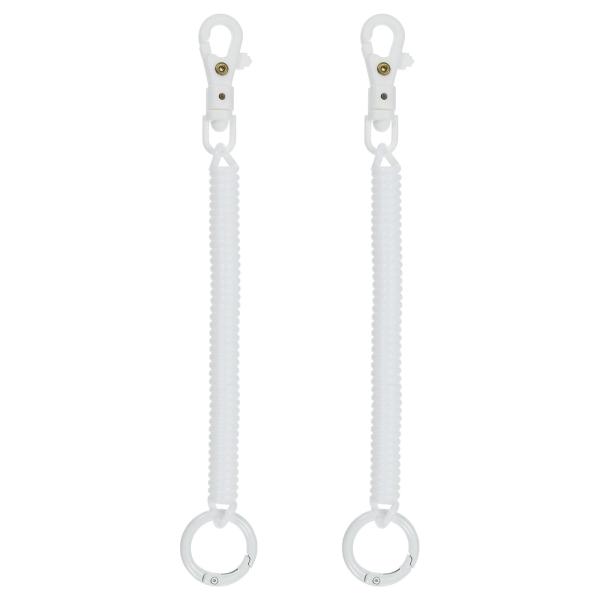 ・Keychain Diameter: 25mm / 1 inch; Spiral Length: 120mm / 4.7 inch; Overall Length: 180mm / 7.08 inch; Package List: 2 x...