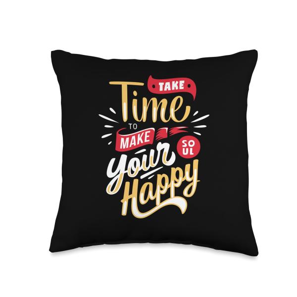 ・Get yourself in the art of soulful living with "Take Time to Make Your Soul Happy." This design is an ode to the joy th...