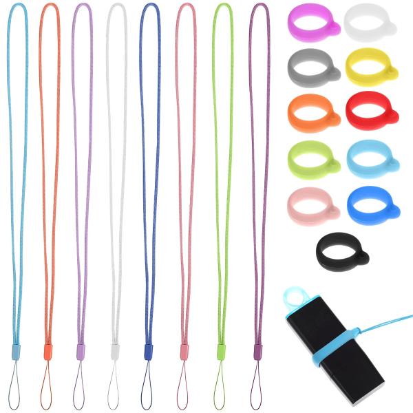 ・MULTIFUNCTIONAL LENDER SET: This pen silicone lanyard holderset contains 8 lanyards (each 40cm in length and 14mm in wi...