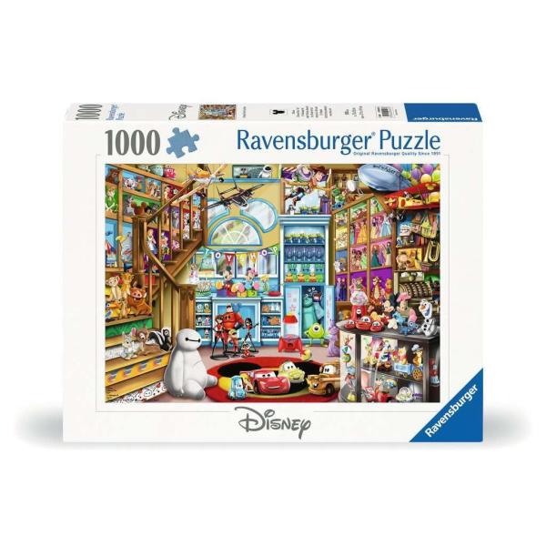 ・Colorful Pixar Toy Store Scene: Piece together a vibrant toy store packed with Disney-Pixar favorites like Woody, Buzz ...