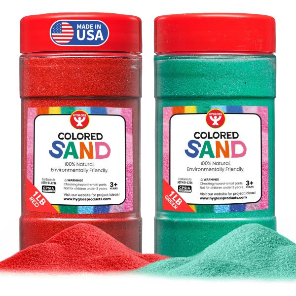 ・RAINBOW OF FESTIVE COLORS: Add holiday cheer with your choice of red, green, white, and other vibrant sand colors like ...