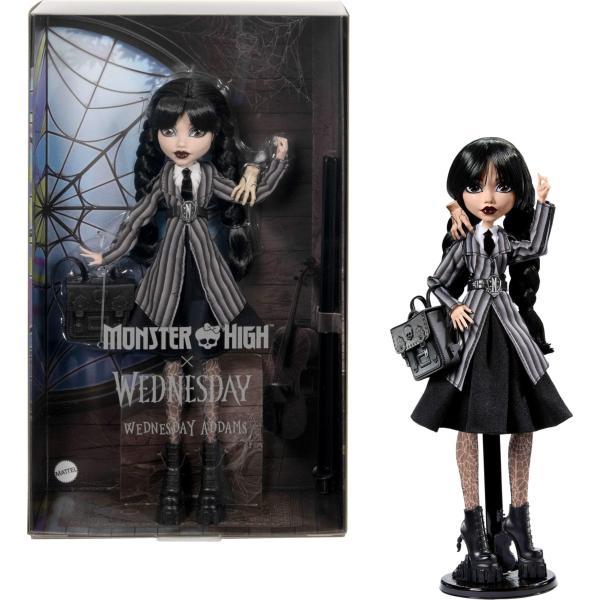 ・The Monster High x Wednesday collection pays tribute to the darkly witty and downright eerie television series with a s...