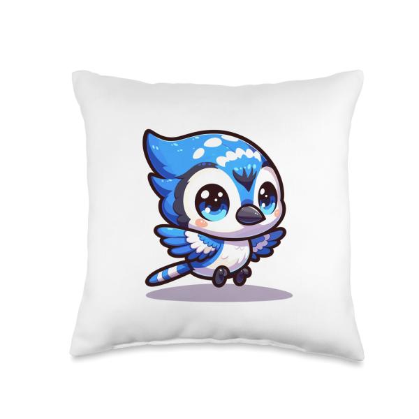 ・Adorable Kawaii Blue Jay. "Kawaii" is a Japanese term used to describe something cute, adorable, or charming, often ass...