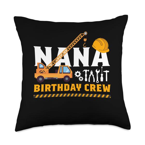 ・Construction Nana Birthday Crew Birthday Squad Construction Family Matching Party joker, birthday, friends, fathers day...