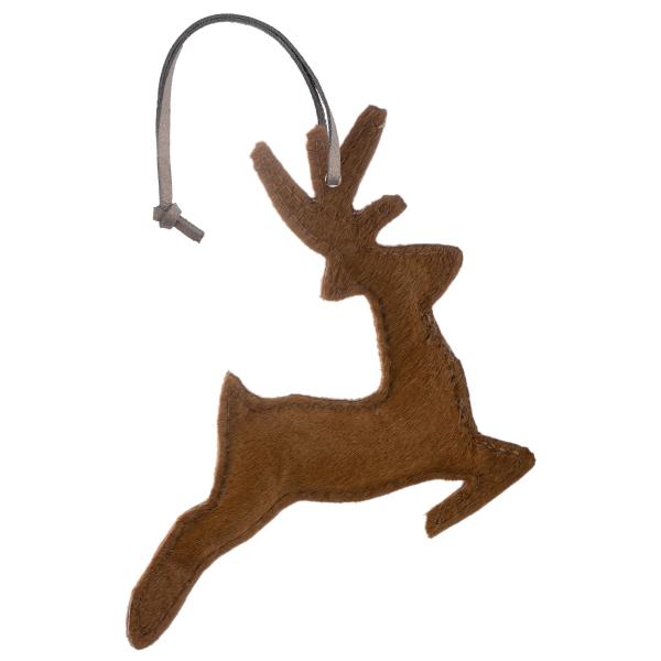・This handcrafted Leather Leaping Deer Ornament will bring much-needed holiday cheer to your home.・Great for decorating ...