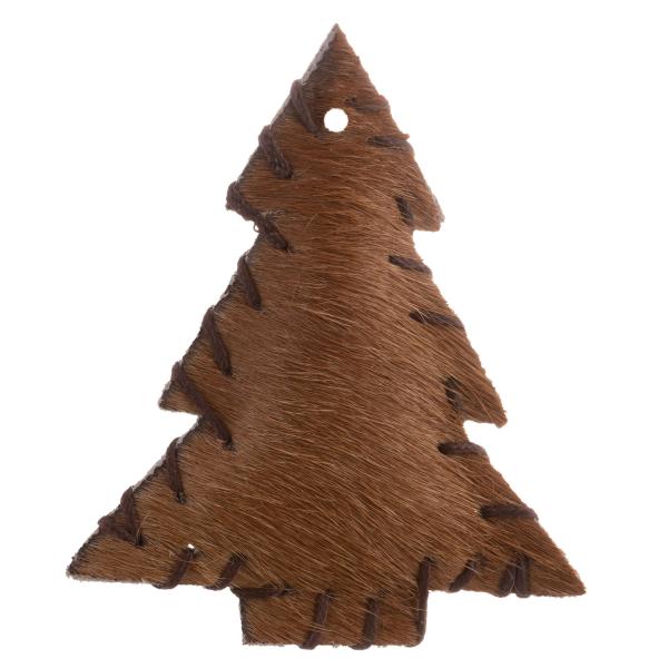 ・Deck your halls with this Leather Tree Ornament!・Crafted from genuine leather, this weather-resistant ornament is sure ...