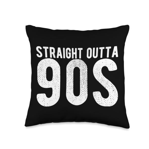 ・Straight Outta 90s・100% spun-polyester fabric・Double-sided print・Filled with 100% polyester and sewn closed・Individuall...