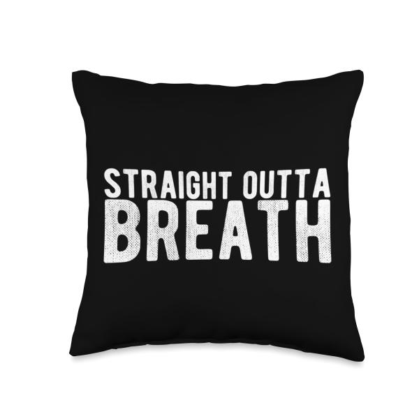 ・Straight Outta Breath・100% spun-polyester fabric・Double-sided print・Filled with 100% polyester and sewn closed・Individu...