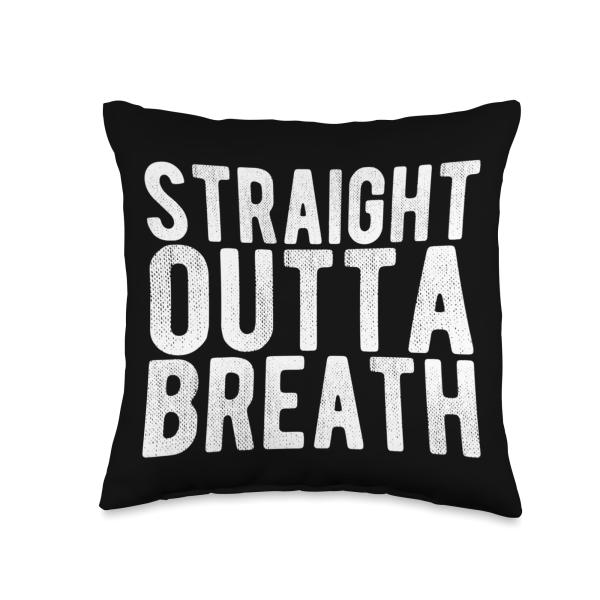 ・Straight Outta Breath・100% spun-polyester fabric・Double-sided print・Filled with 100% polyester and sewn closed・Individu...