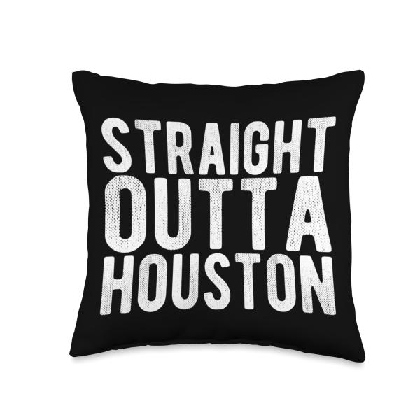 ・Straight Outta Houston・100% spun-polyester fabric・Double-sided print・Filled with 100% polyester and sewn closed・Individ...