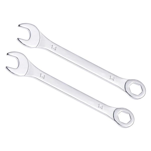 ・★ Combination Wrench Size --- Total Length: 164mm / 6.46", Open End Size: 14mm, Box End Size: 14mm, Material: High Carb...